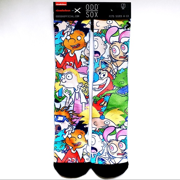 Odd Sox | Underwear & Socks | Odd Sox Nickelodeon 9s Cartoon Socks ...